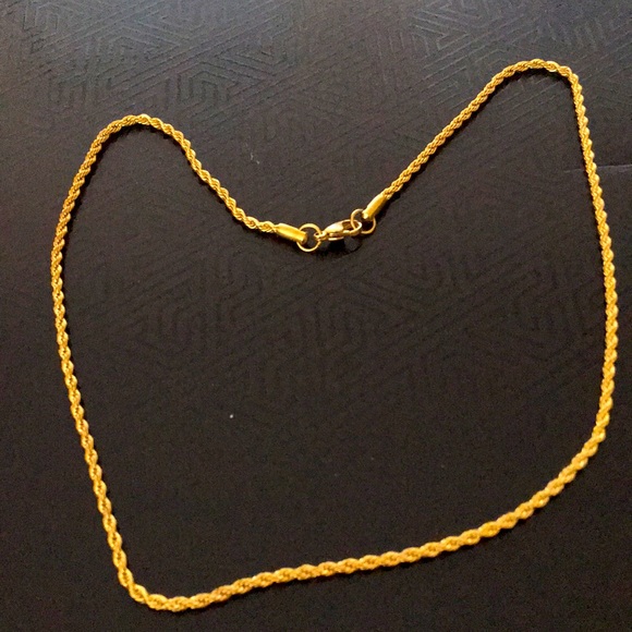 Jewelry | 18kt Gold Filled Silver 18 Rope Chain | Poshmark